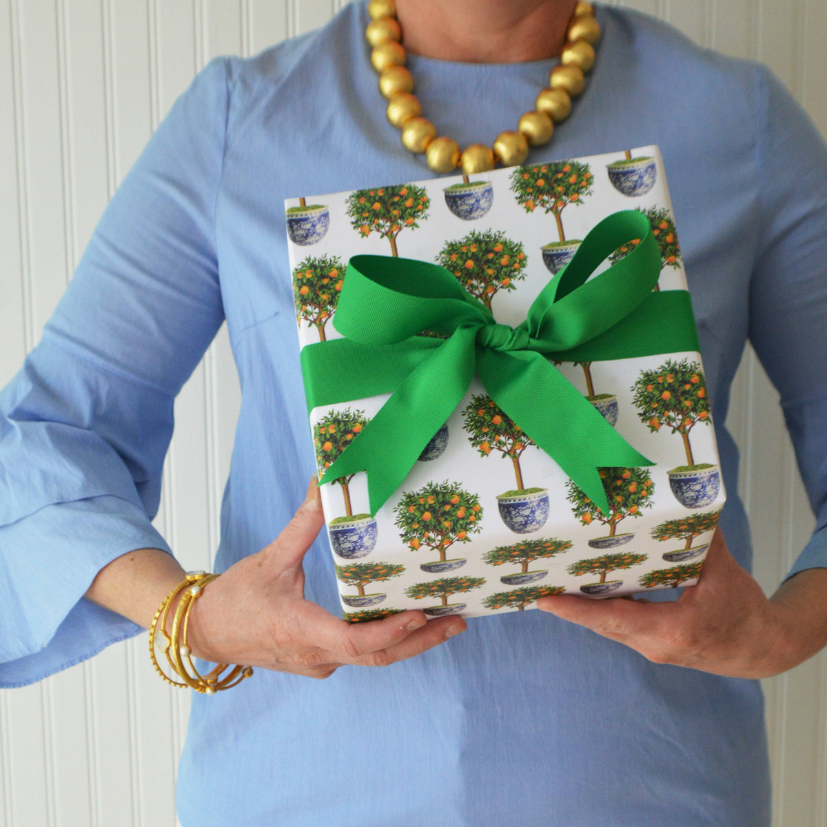 Citrus Topiary Tree Gift Wrap Sheets/Wrapping Paper – The Buzz Gifts